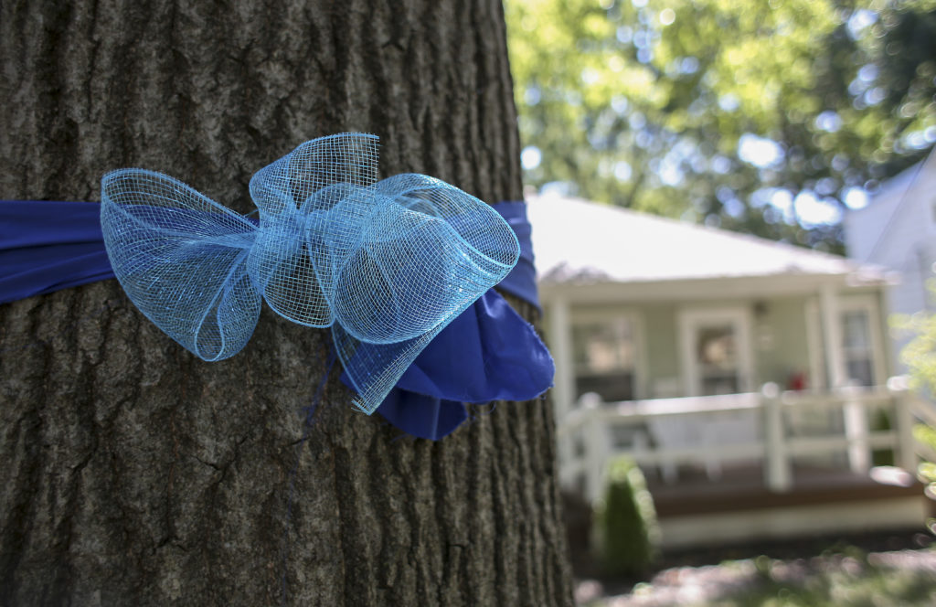 Ohio Street neighborhood sports blue ribbons to show support for law ...
